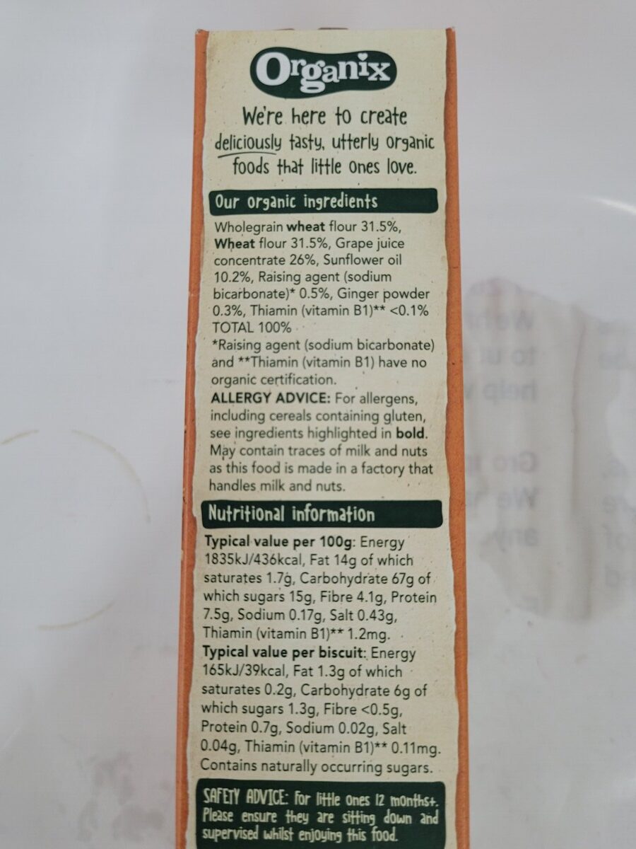 Organix Gingerbread Men – Fed Up Cafe Shop