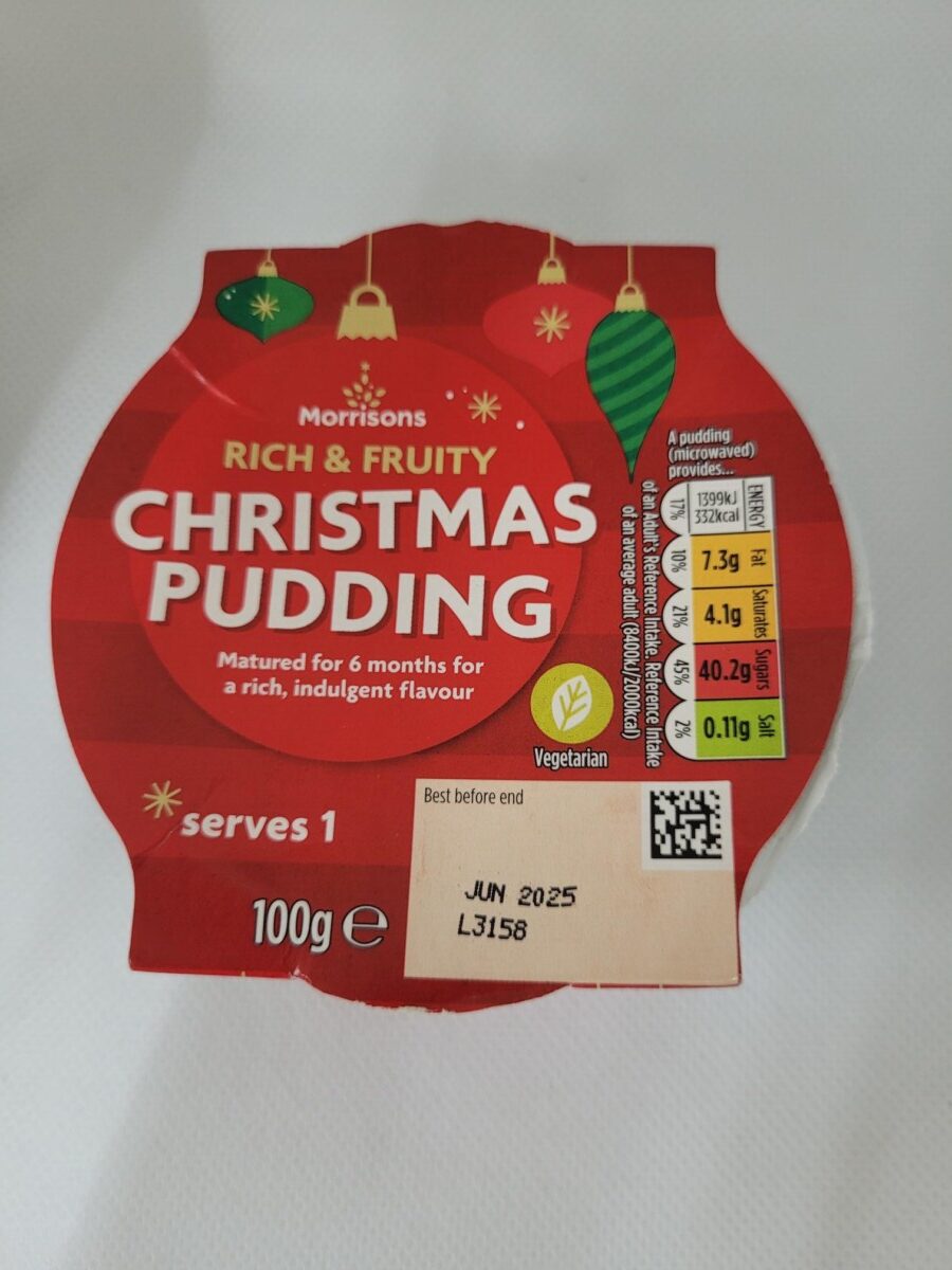 Mini Matured Christmas Pudding – Fed Up Cafe Shop
