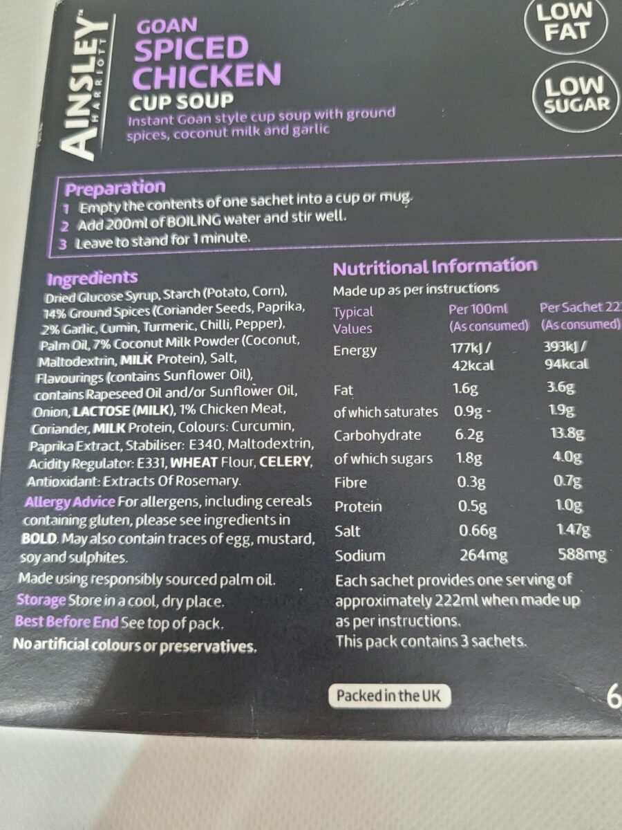 Goan Spiced Chicken Cup Soup – Fed Up Cafe Shop